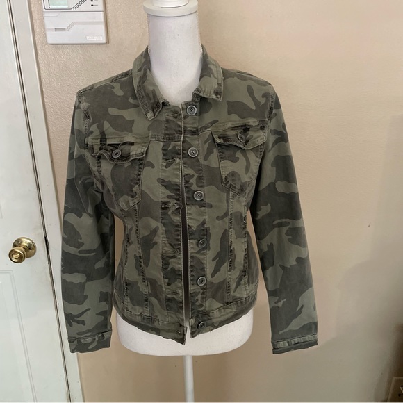 Six Denim Brand | Jackets & Coats | Six Denim Brand Camo Denim Jacket ...